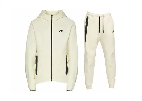 Nike Sportswear Tech Fleece Hoodie & Joggers Set - Coconut Milk